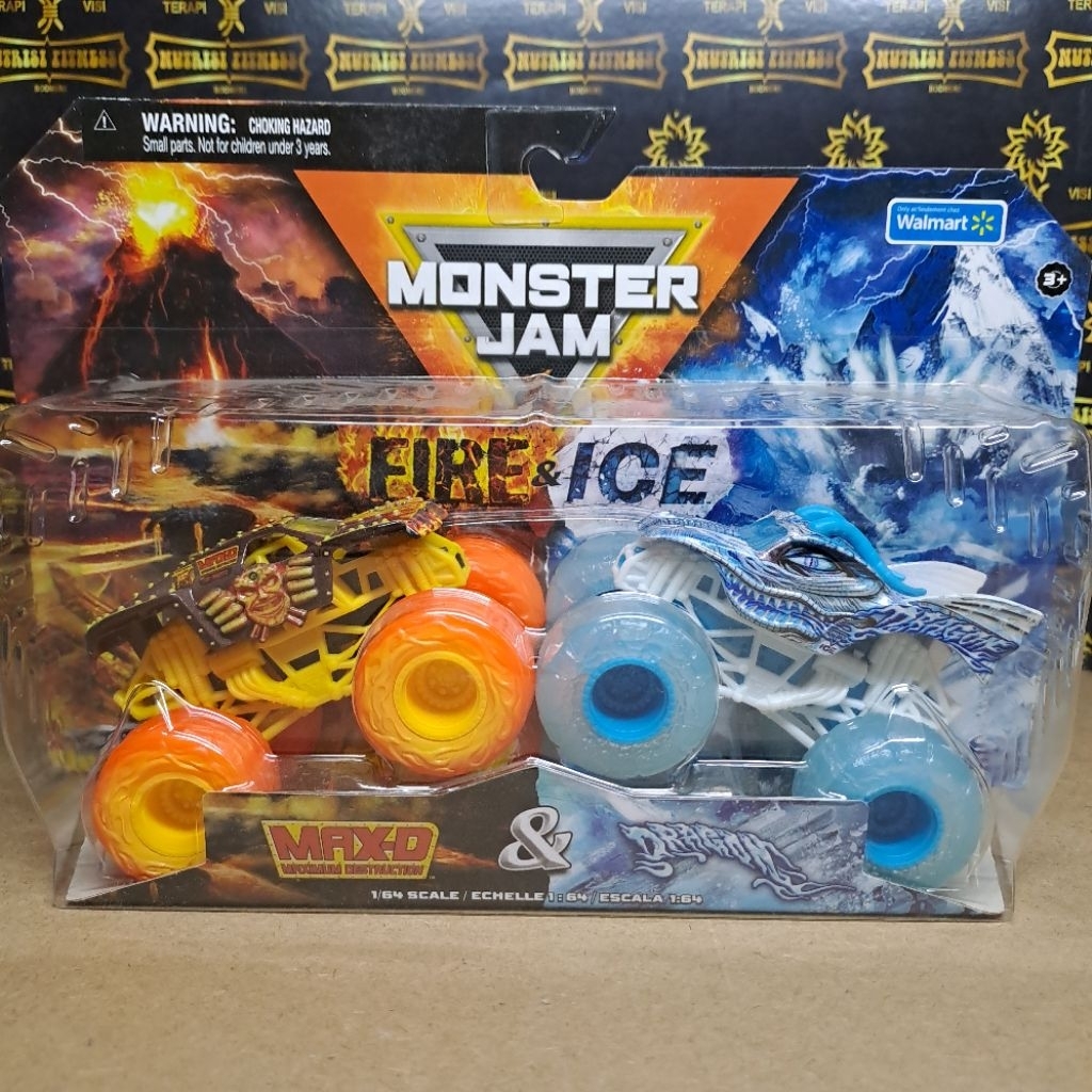 Jual MONSTER JAM DRAGON ICE MONSTER JAM MAXD FIRE MONSTER JAM FIRE AND ...