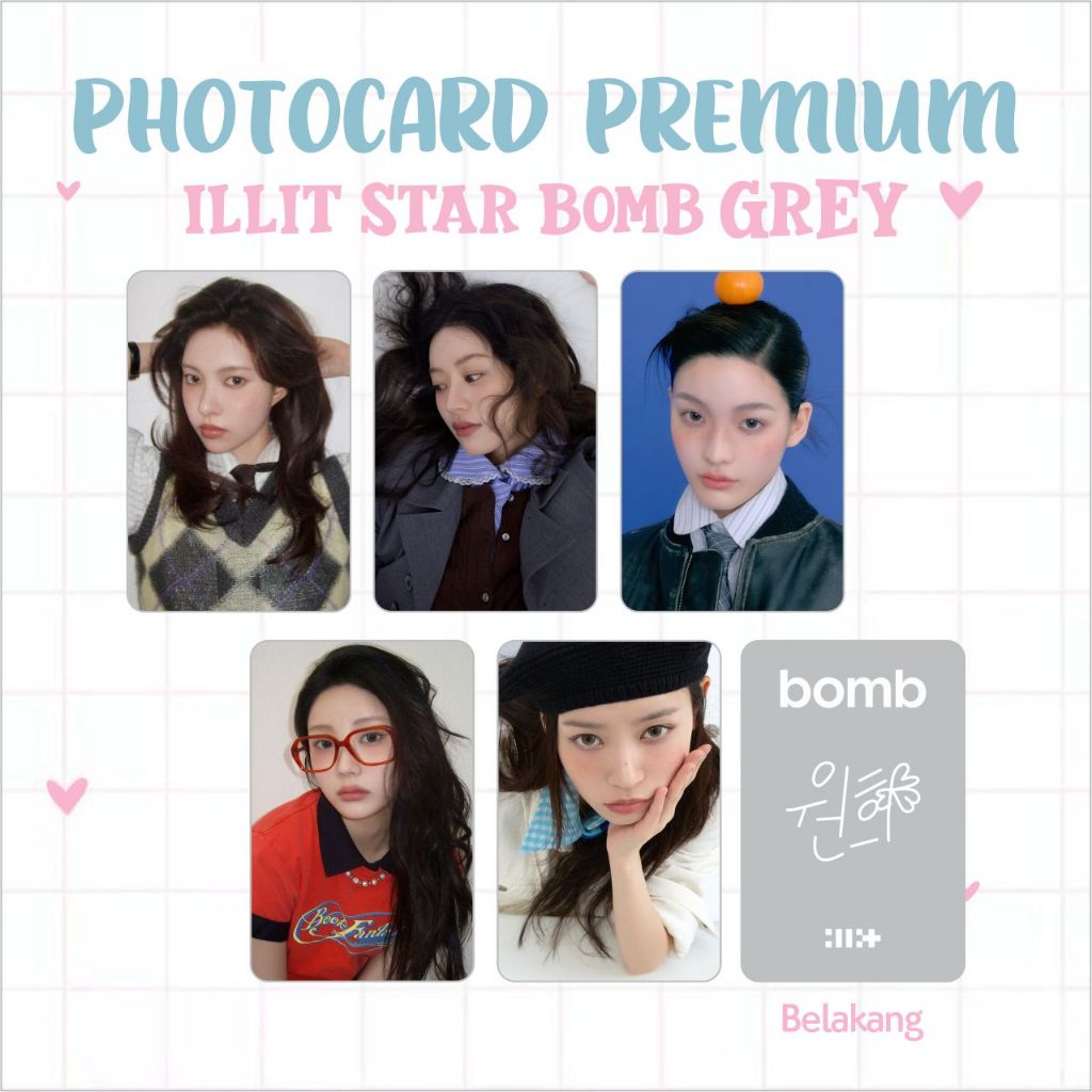 Jual PHOTOCARD PC PREMIUM UNOFFICIAL ILLIT MAGNETIC | Shopee Indonesia