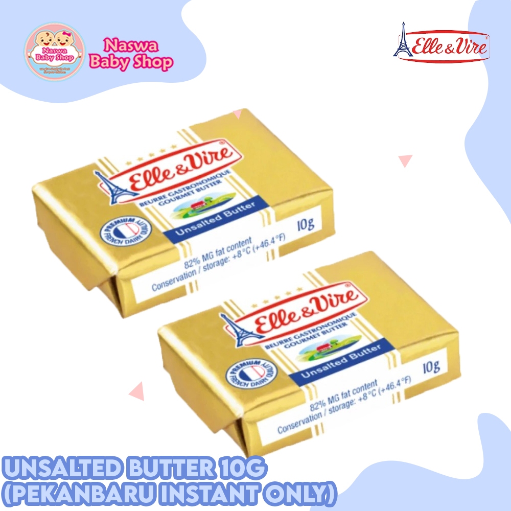 Jual Elle & Vire Ellevire Unsalted Butter Lemak Tambahan MPASI 10g ...