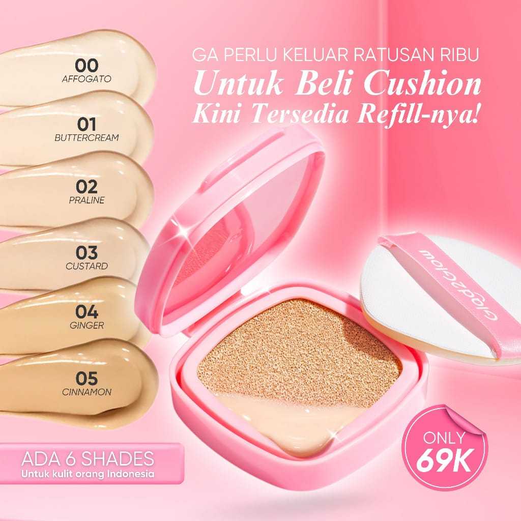 Jual NEW|Glad2Glow Perfect Cover Cushion Refill | Foundation Bedak ...