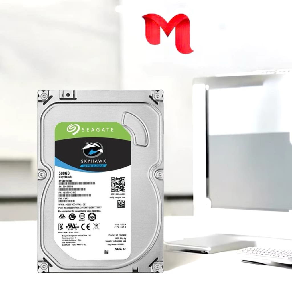 Jual Hardisk 500GB Seagate Skyhawk Surveillance Internal Sata 3.5 Baru ...