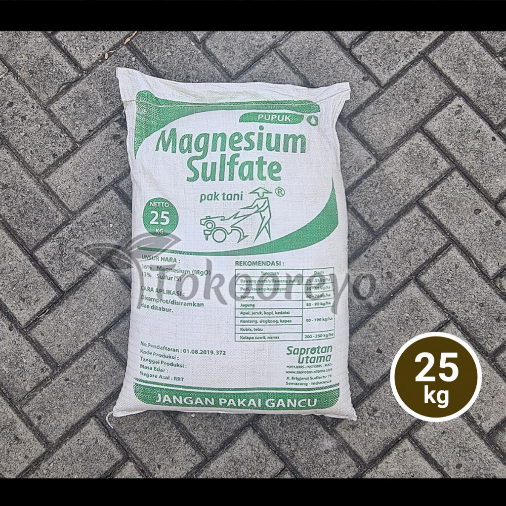 Jual PUPUK PAK TANI MAGNESIUM SULFATE 25 KG KEMASAN PABRIK VIA GOSEND ...