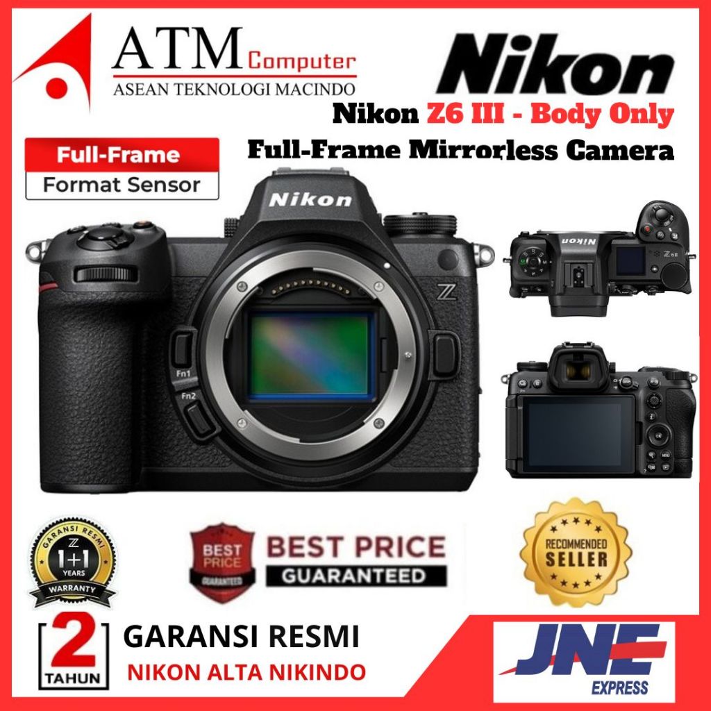 Jual Nikon Z6 III Body Only Mirrorless Camera Nikon Z6III Nikon Z 6 Mark III Garansi Resmi ...