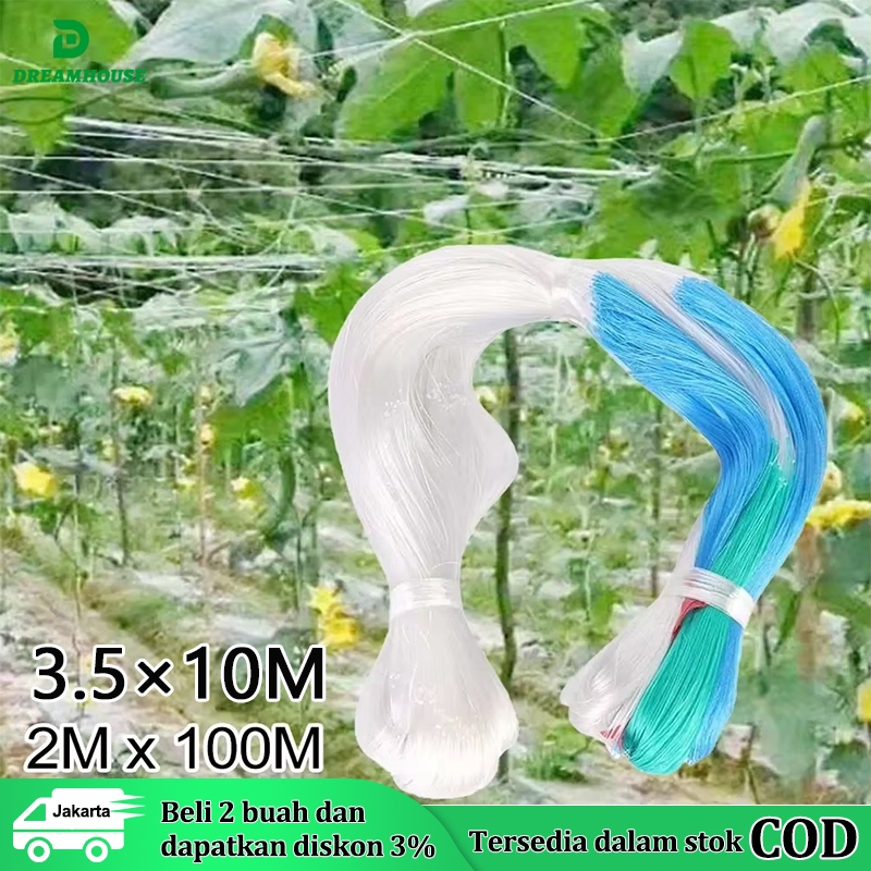 Jual Jaring Rambatan Tanaman 100mx2m jaring pertanian | Shopee Indonesia