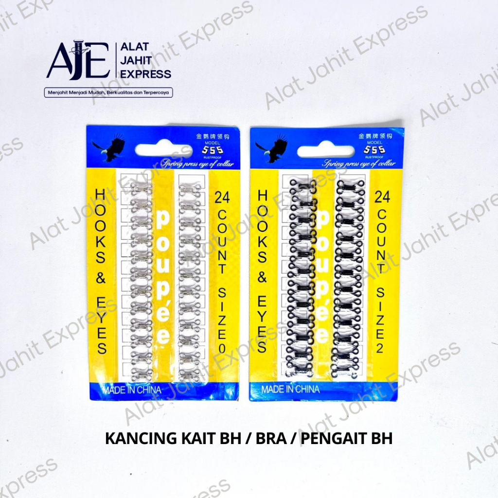 Jual Kancing Kait BH / Bra / Pengait BH (1 Lembar @24 Pasang) | Shopee ...