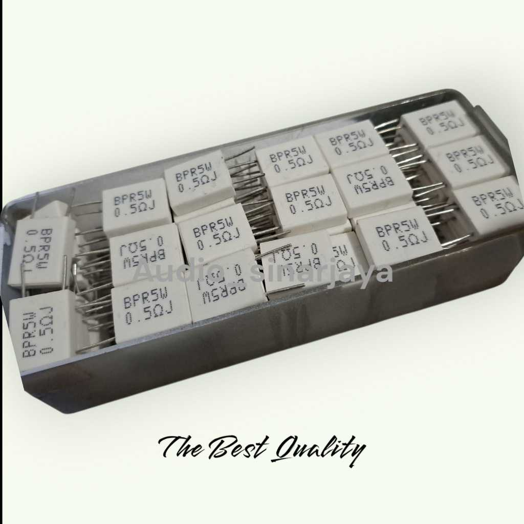 Jual Resistor BPR 5w ohm 0.5model berdiri atau gepeng noble | Shopee Indonesia