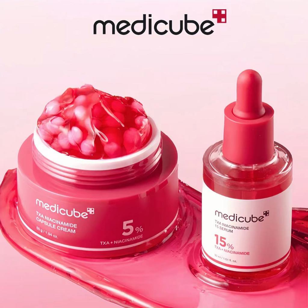 Jual Medicube TXA+Niacinamide 15% Glow Facial Serum 30ML / Medicube PDRN Pink Peptide serum 30ml ...