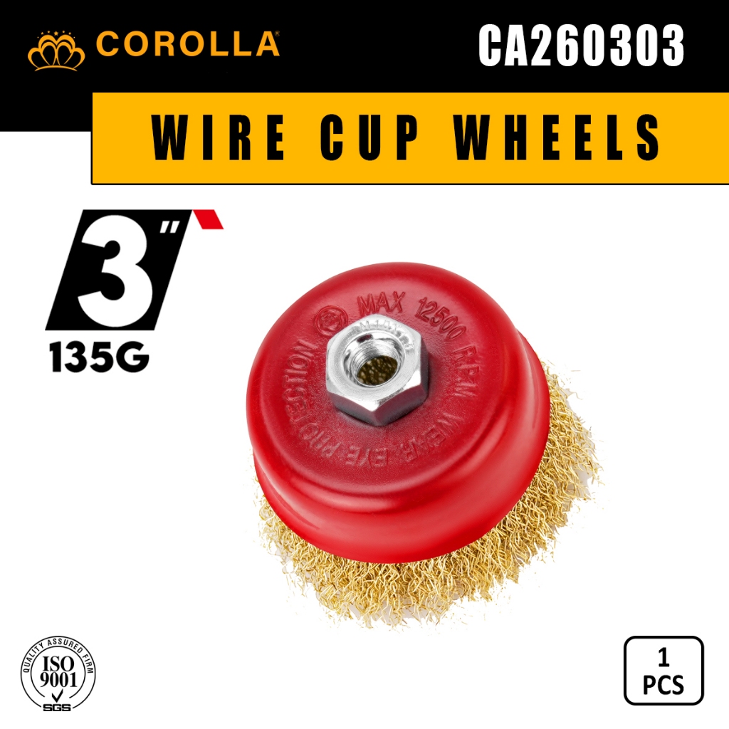 Jual Corolla Wire Cup Wheels CA260303 135G Sikat Mangkok / Sikat Kawat ...