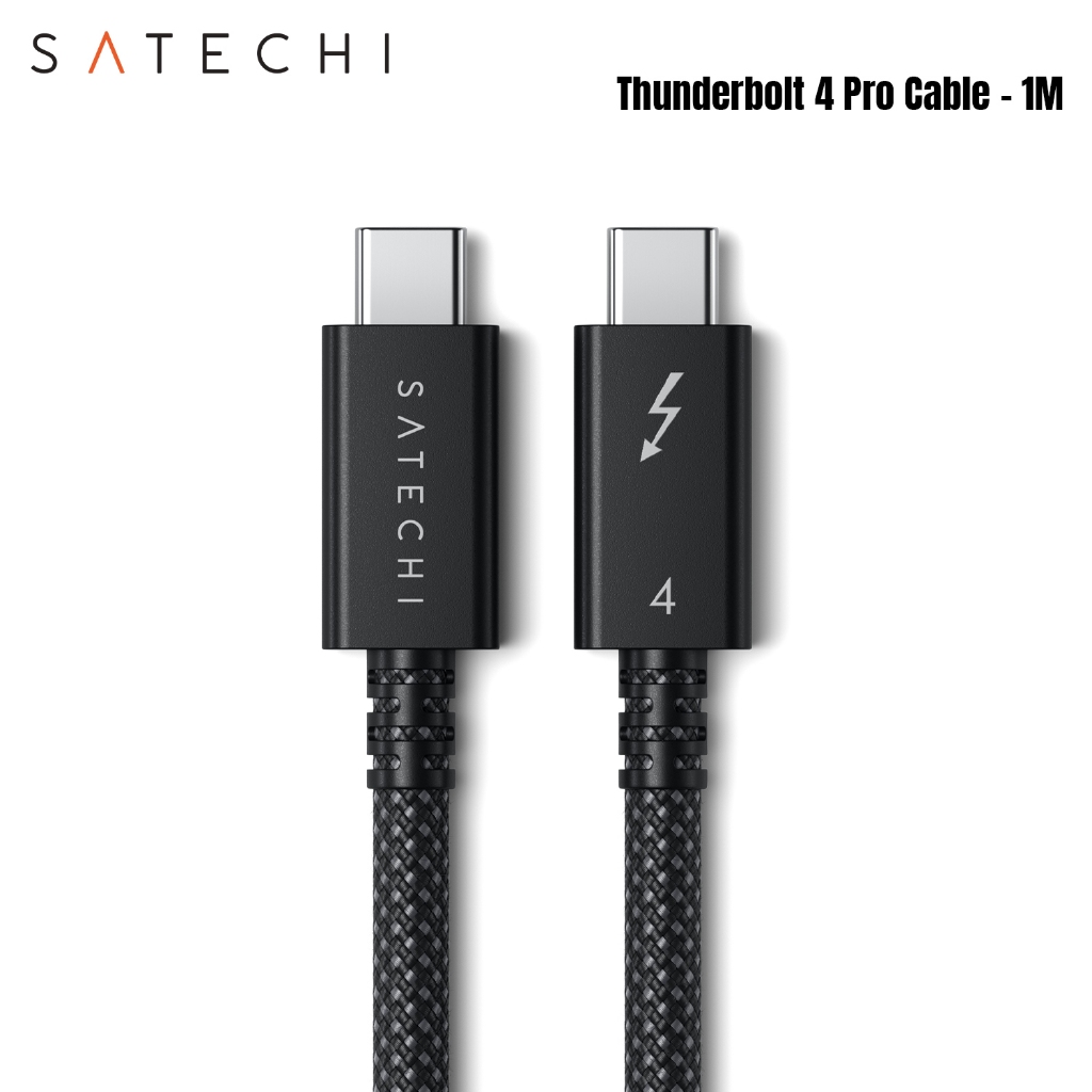 Jual Satechi Cable Data Charger Thunderbolt 4 Pro 1M 240W PD 40Gbps 8K ...