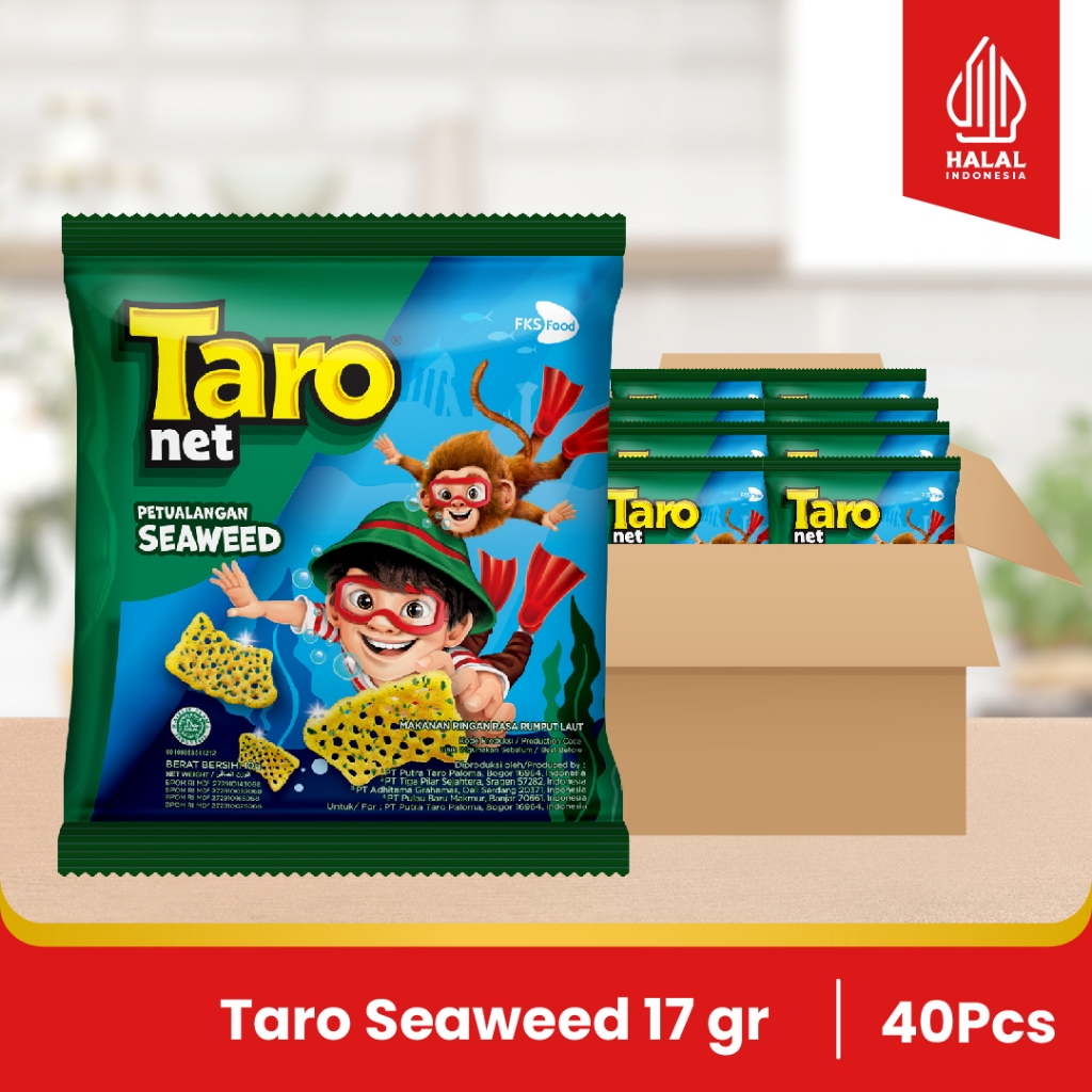 Jual Taro - Seaweed - Small Pack - 1 Karton (4renceng) - 40 Pcs - 17gr ...