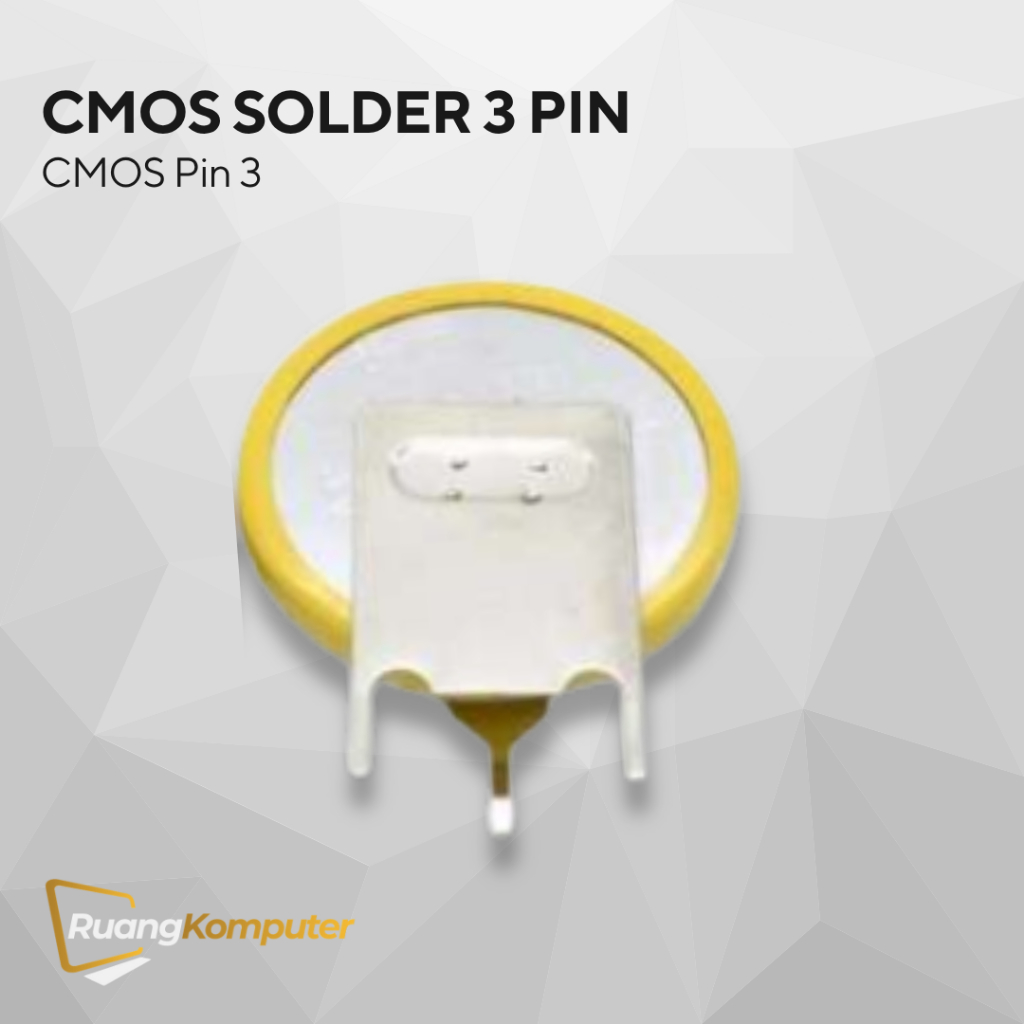 Jual CMOS BIOS SOLDER 3PIN Baterai Laptop PC Model Tanam 3 Pin Kaki ...