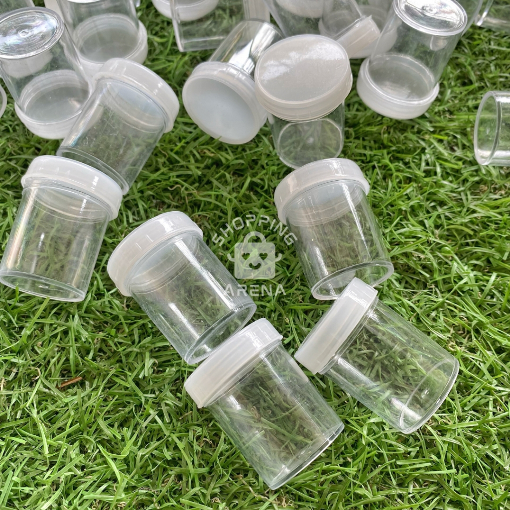 Jual JAR POT SLIME 20ml Botol Mini Plastik Toples Cream Cair Cup Bening ...