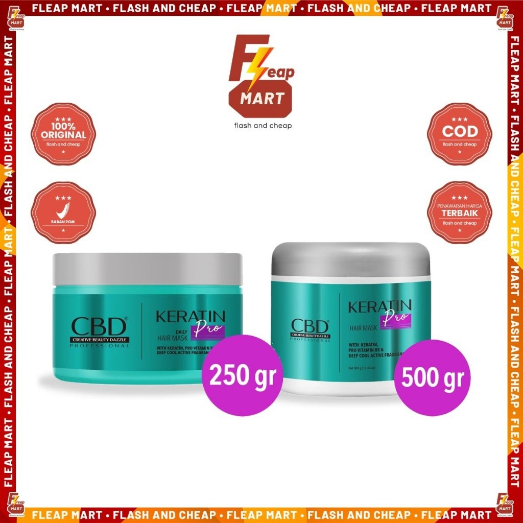 Jual CBD Professional Keratin Pro Daily Use Hair Mask 250gr & 500gr ...
