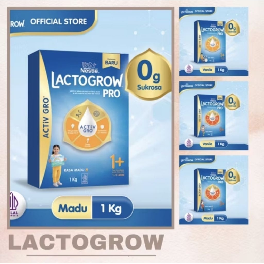 Jual NESTLE LACTOGROW 1-3 TAHUN RASA MADU 1KG | Shopee Indonesia