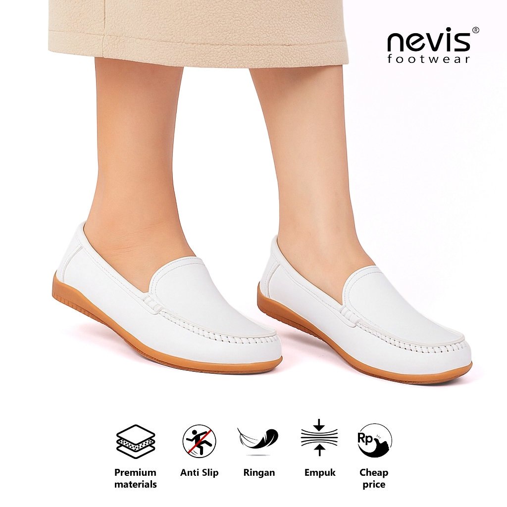 Jual NEVIS Sepatu Wanita Slip On Monic Sepatu Perawat Sol Karet Gum ...