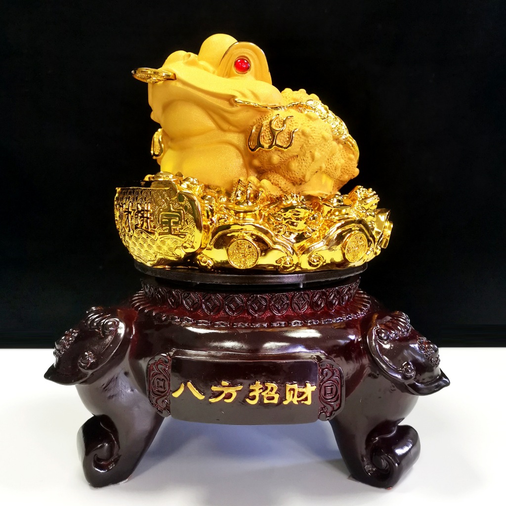 Jual Anqi Mk Patung Katak Kodok Emas Pembawa Rezeki "Ba Fang Zhao Chai ...