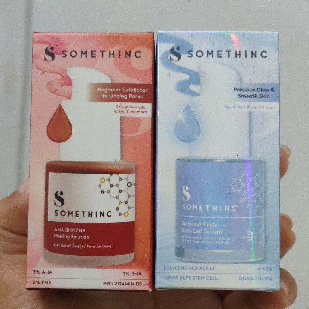 Jual SOMETHINC AHA BHA PHA Peeling Serum 20 ml | Diamond Phyto Stem Cell Serum 20 ml | Shopee ...