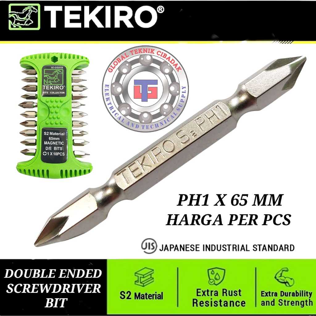 Jual Tekiro Mata Obeng Angin Plus PH1 X 65 mm Per Pcs (Satuan) - Double ...