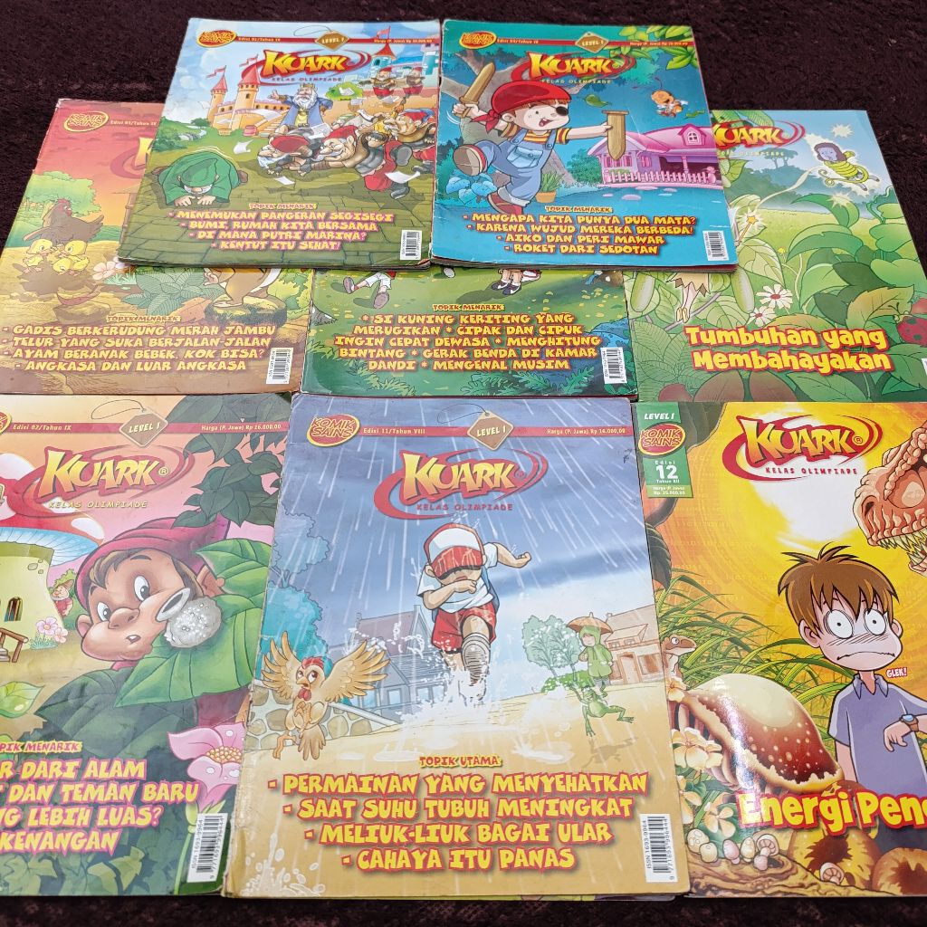 Jual Majalah Komik sains Kuark ensiklopedia kelas Olimpiade (satuan ...