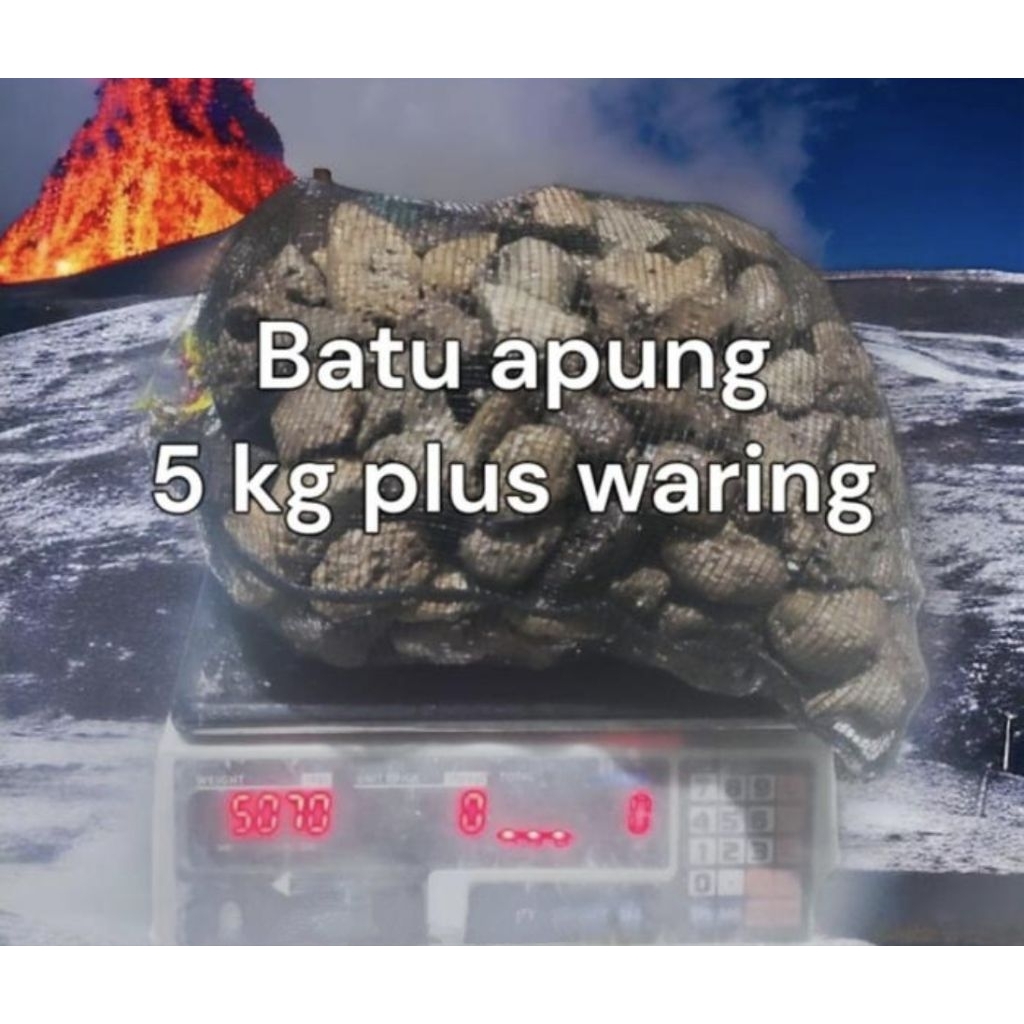 Jual Batu apung plus waring 5 kg / batu apung 5kg/batu apung / media ...