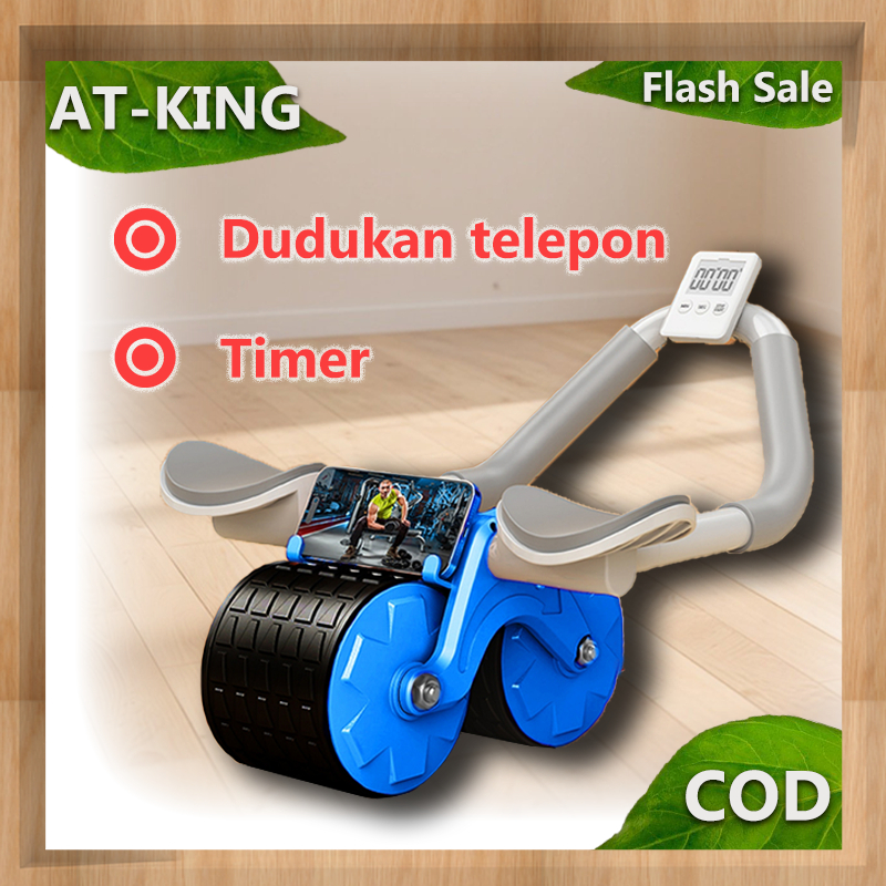 Jual [Ada Timer] Ab Roller Wheels /Abdominal Roller Alat Gym Automatic ...