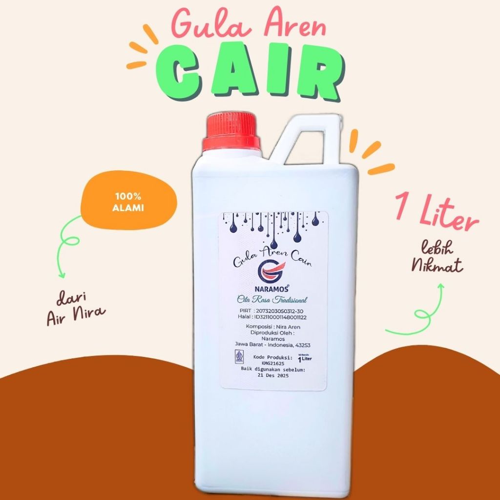 Jual Gula Aren Cair murni 100% Aren 1 Liter | Shopee Indonesia