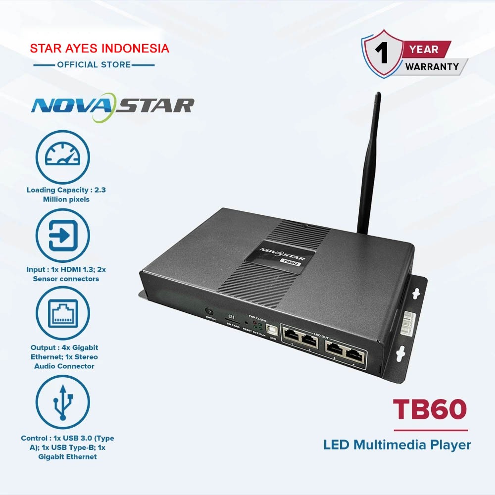 Jual Novastar Taurus TB60 TB8 Multimedia Player LED Videotron Controller | Shopee Indonesia
