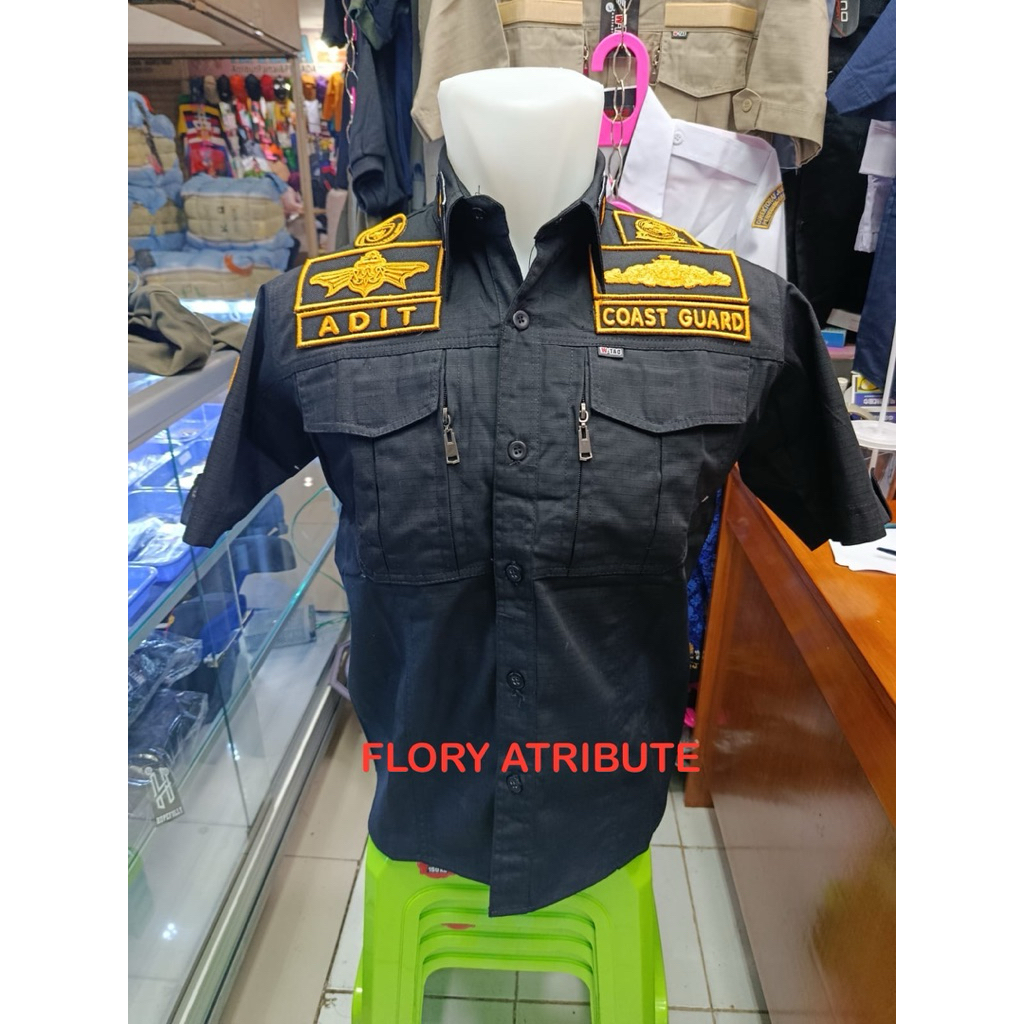 Jual SERAGAM COAST GUARD BORDIR TIMBUL MODEL TACTICAL W TAC BAHAN ...