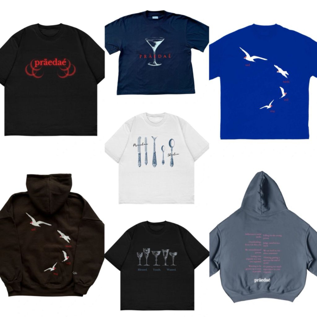 Jual Praedae Studio x She Loves Spring Hoodie Blessed/Tshirt Trust ...