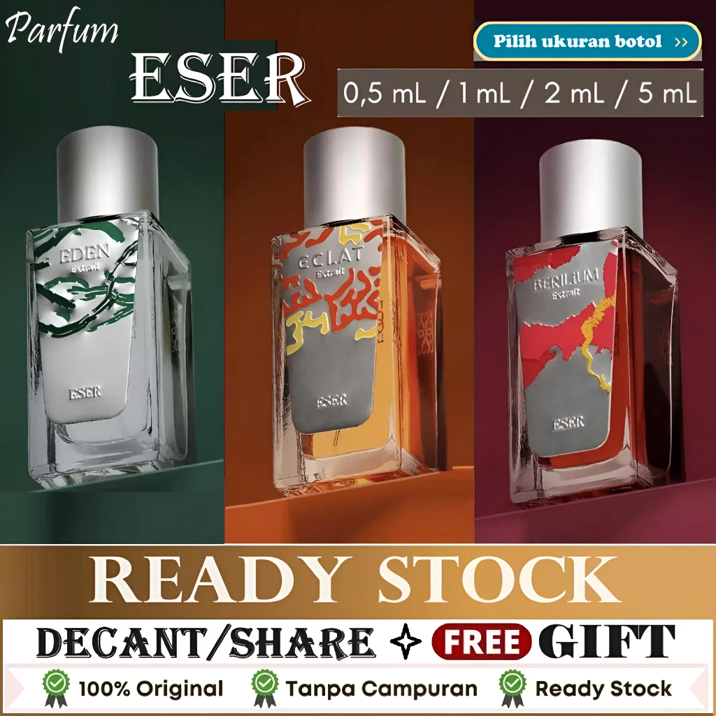 Jual (Decant) Eser Eclat Berilium eden tester parfum | Shopee Indonesia