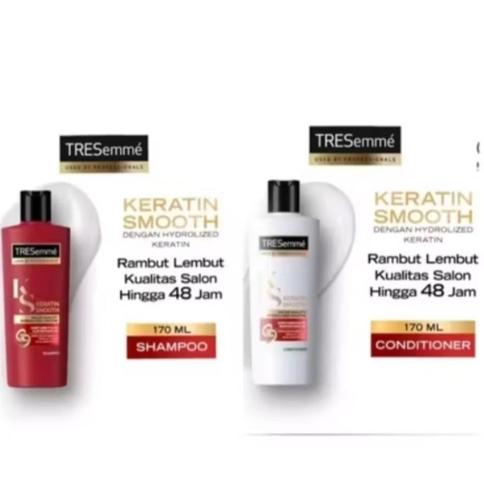 Jual Tresemme Shampo & Conditioner Keratin Smooth 170ml | Shopee Indonesia