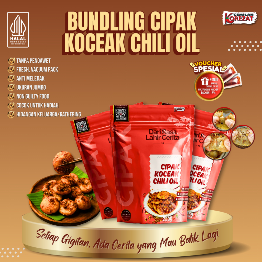 Jual Bundling Cipeng Isi Cipak Koceak Korezat – Bonus Chili Oil ...
