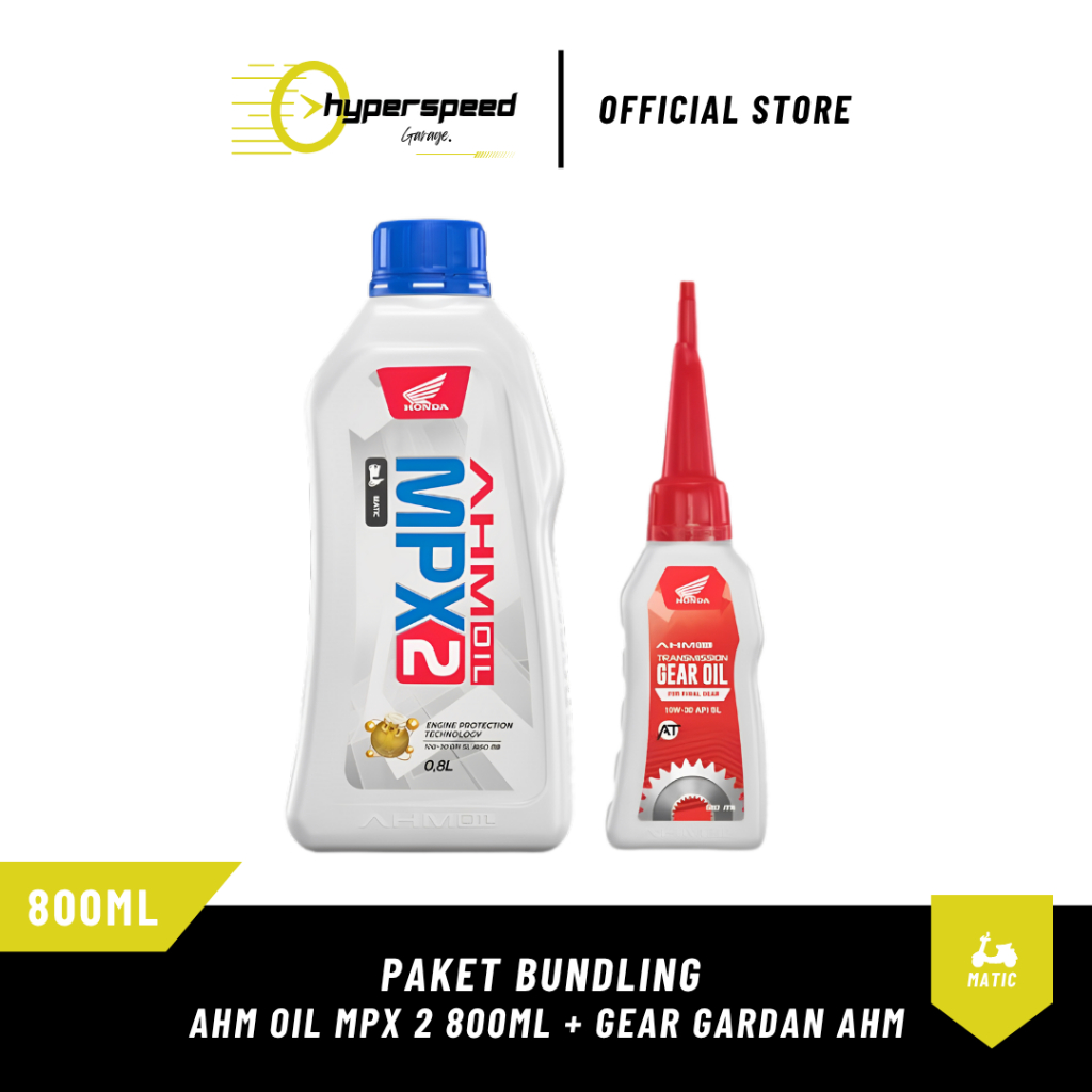 Jual Paket Oli Mpx 2 Original Ide 800ml 10W-30 & Oli Gardan 120ml Kemasan Baru | Shopee Indonesia