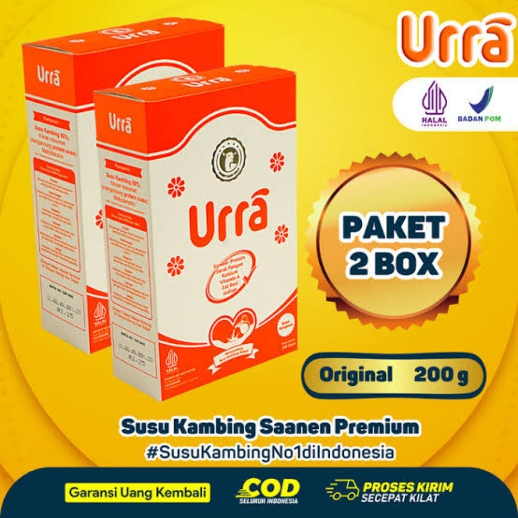 Jual Paket 2 Box Susu kambing Saneen URRA - ( Susu Penambah Berat Badan ...
