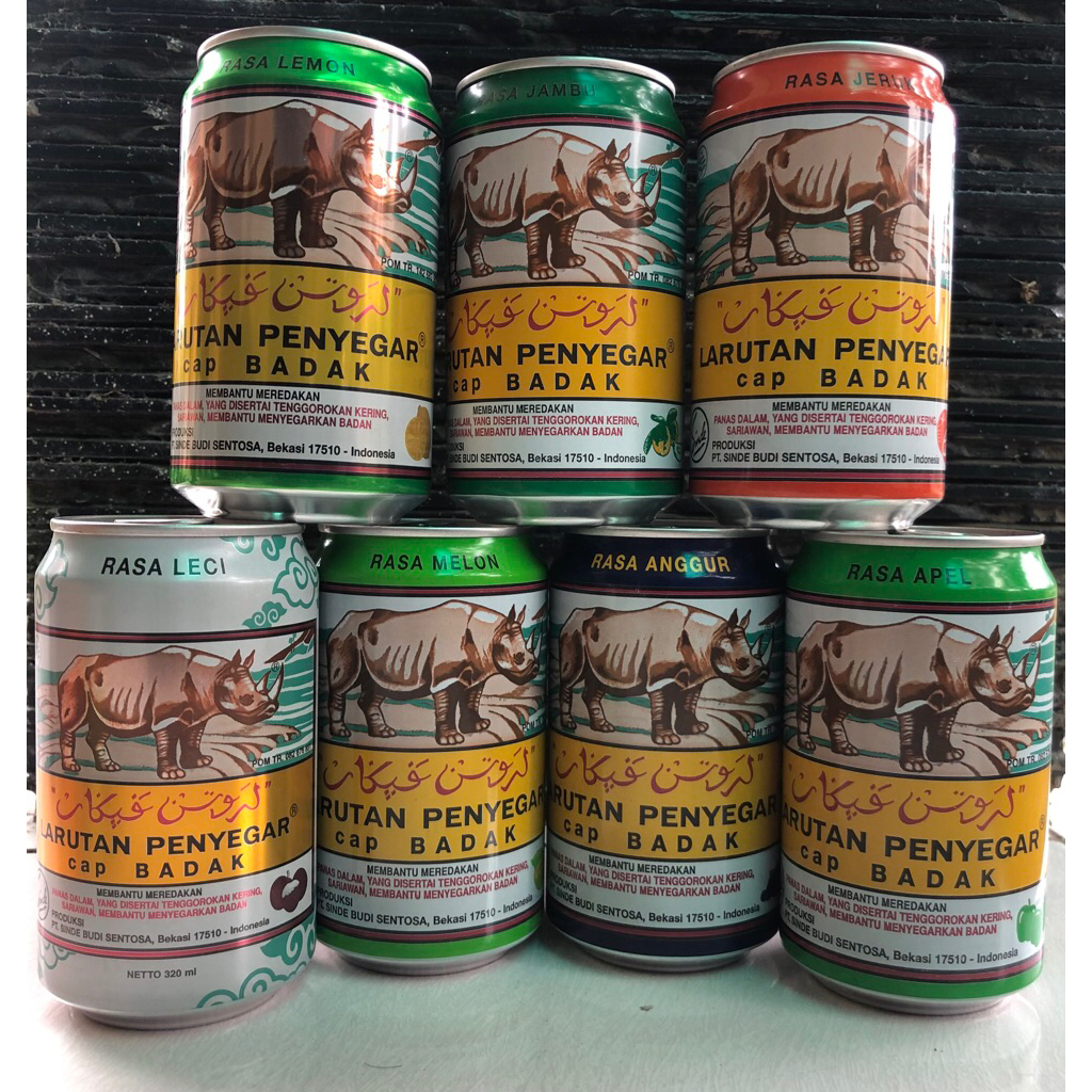 Jual Larutan Penyegar Cap Badak Kaleng 320ml | Shopee Indonesia