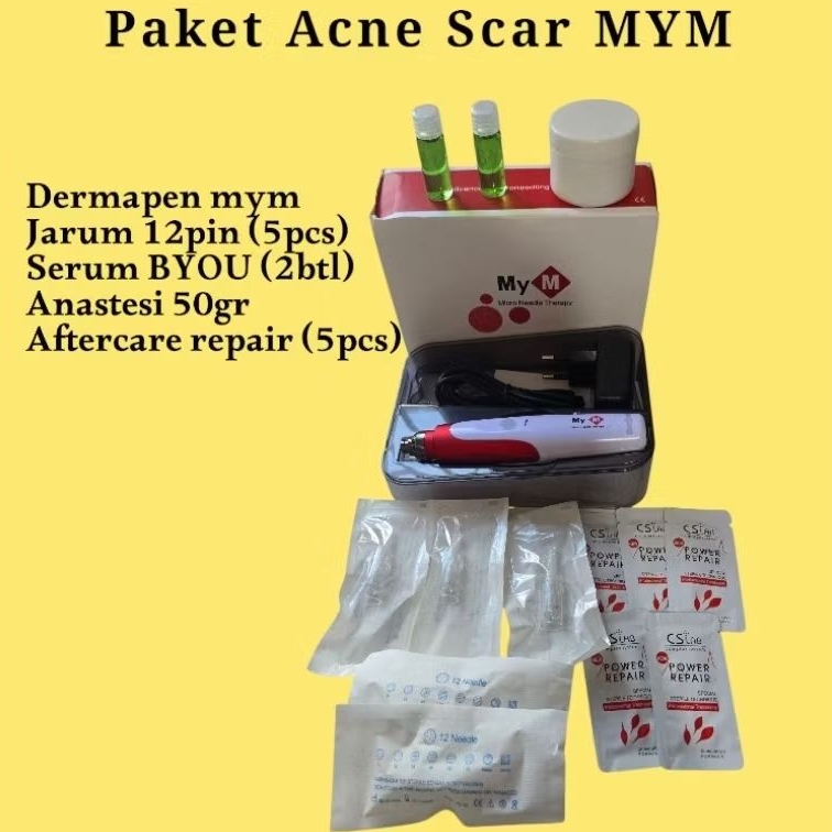 Jual PAKET ACNE SCARS MTS BOPENG DERMAPEN | Shopee Indonesia