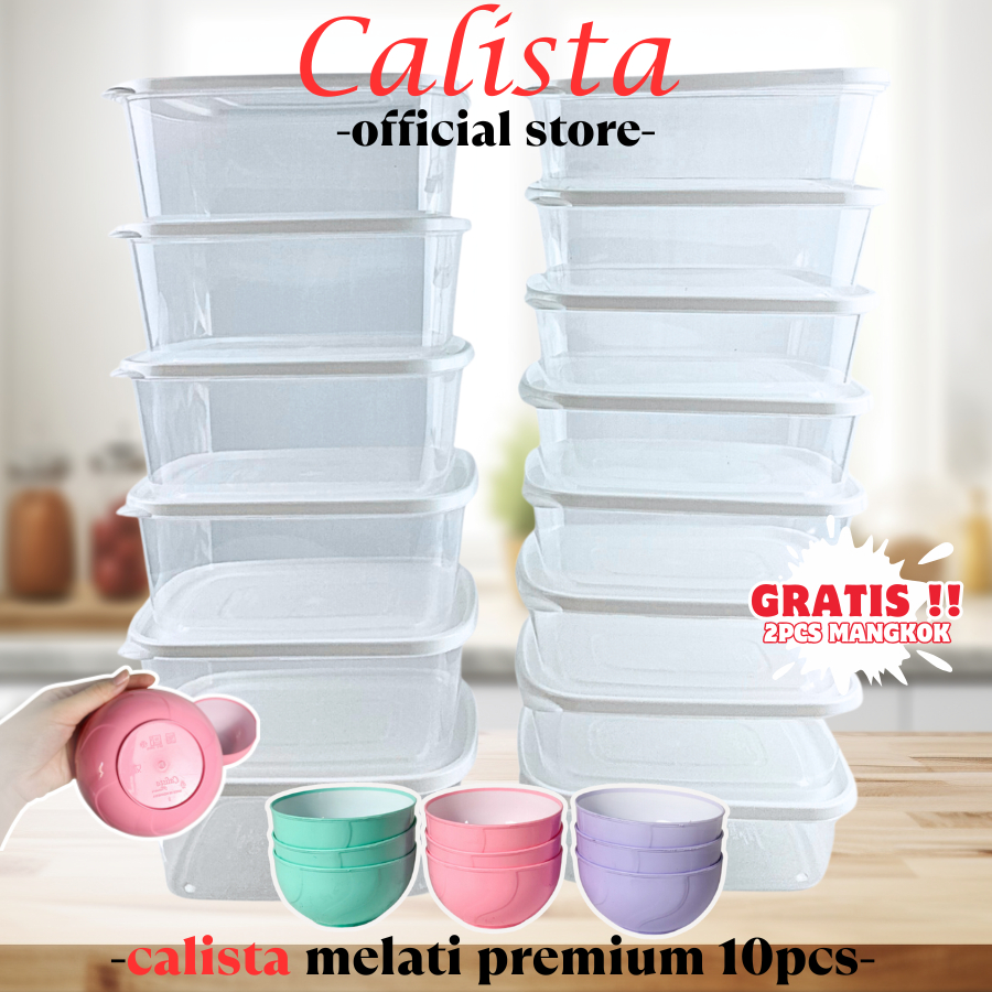 Jual [ CALISTA ] TOPLES PLASTIK BENING MAWAR PUTIH 6PCS WADAH PLASTIK ...