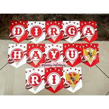Jual Banner dirgahayu RI HuT RI segi lima | Shopee Indonesia