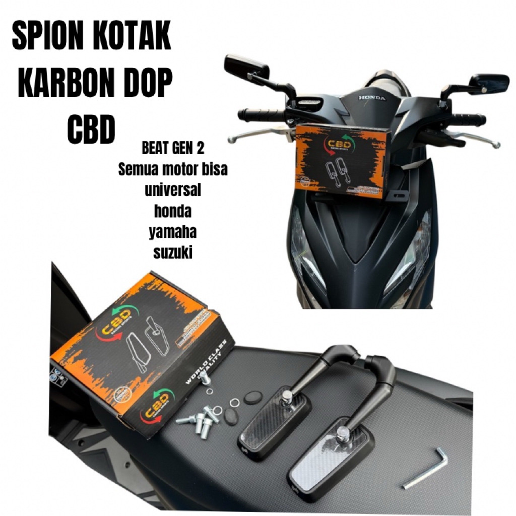 Jual Spion Kotak model koso CNC model Daytona universal RX king MX king Supra Nmax Aerox ADV Mio ...