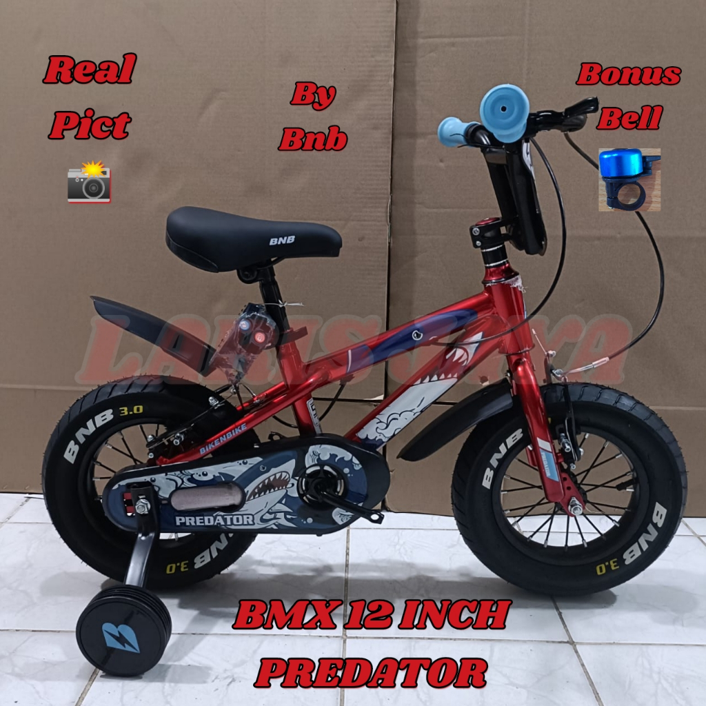 Jual BONUS BELL SEPEDA ANAK 12 INCH, BMX 12 INCH PREDATOR BNB (BIKE N BIKE) TERBARU | Shopee ...