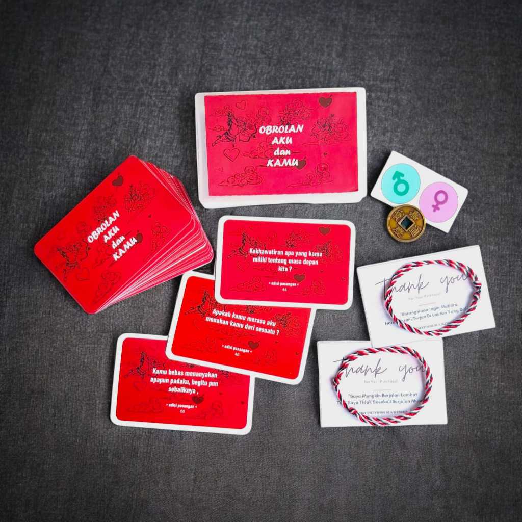 Jual Kartu Permainan Obrolan aku dan kamu Mirip Kartu Truth Or Dare 50 kartu - kartu permainan ...