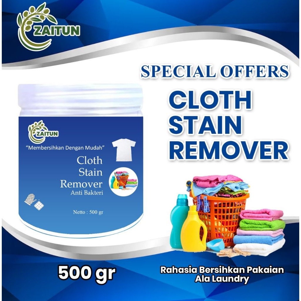 Jual ZAITUN CLOTH STAIN REMOVER - Kemasan 500 gram serbuk serbaguna ...