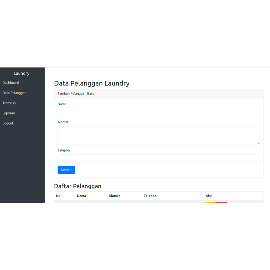 Jual cd source code aplikasi laundry berbasis web script php mysql - bahasa indonesia - mudah ...