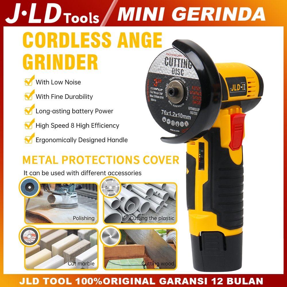 Jual JLD II 15V Gerinda Mini Brushless 3inch Mesin gerinda baterai ...