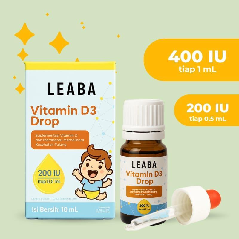 Jual LEABA Vitamin D3 400 IU Tetes 10 ml untuk Anak | Shopee Indonesia