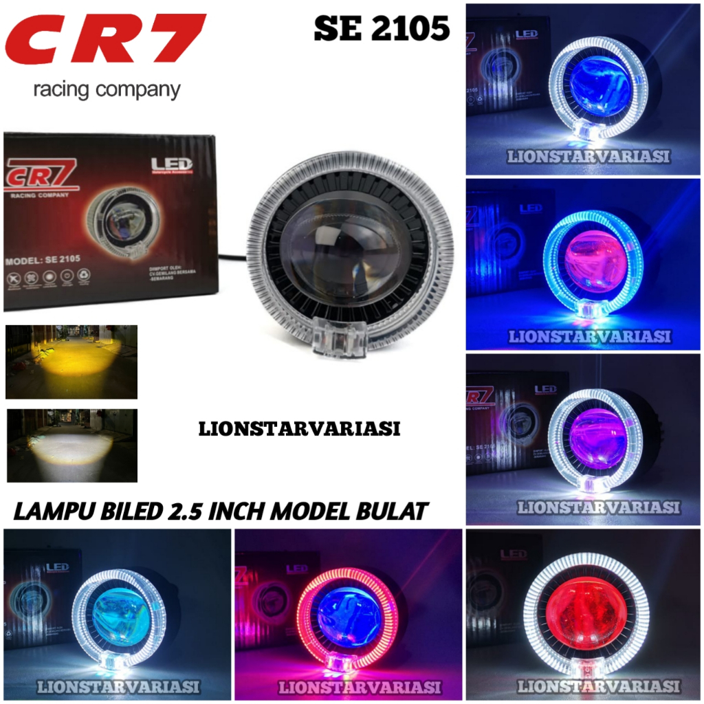 Jual CR7 SE 2105 - Projie Biled 2.5 inch Model Bulat High Low Cut Off ...
