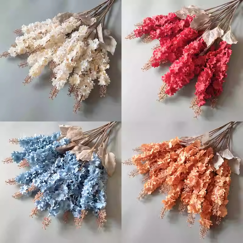 Jual Delphinium Cabang 3 Artificial Bunga Imitasi Tangkai Dekorasi ...
