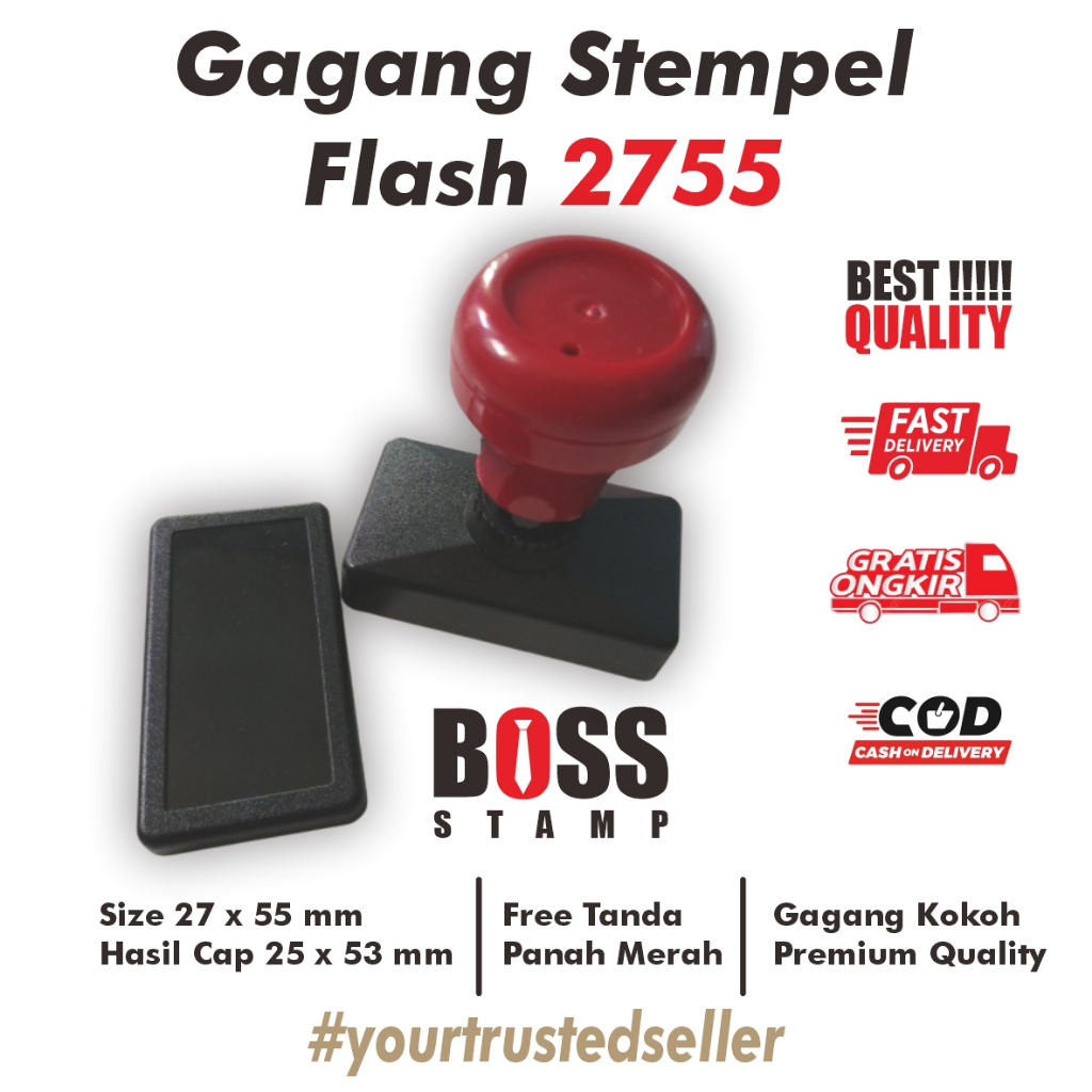 Jual Gagang Stempel Flash Ukuran 2755 | Shopee Indonesia