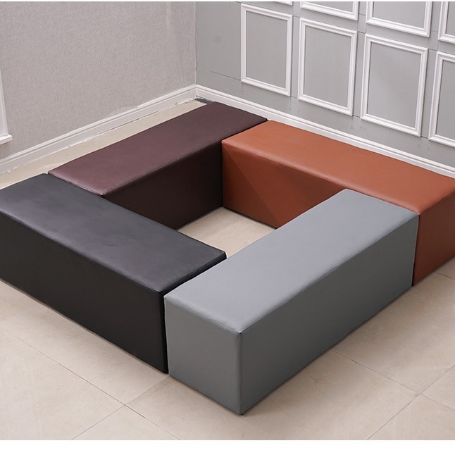 Jual Sofa Bench Biru Kulit Sintetis – Bangku Panjang Elegan Multifungsi ...