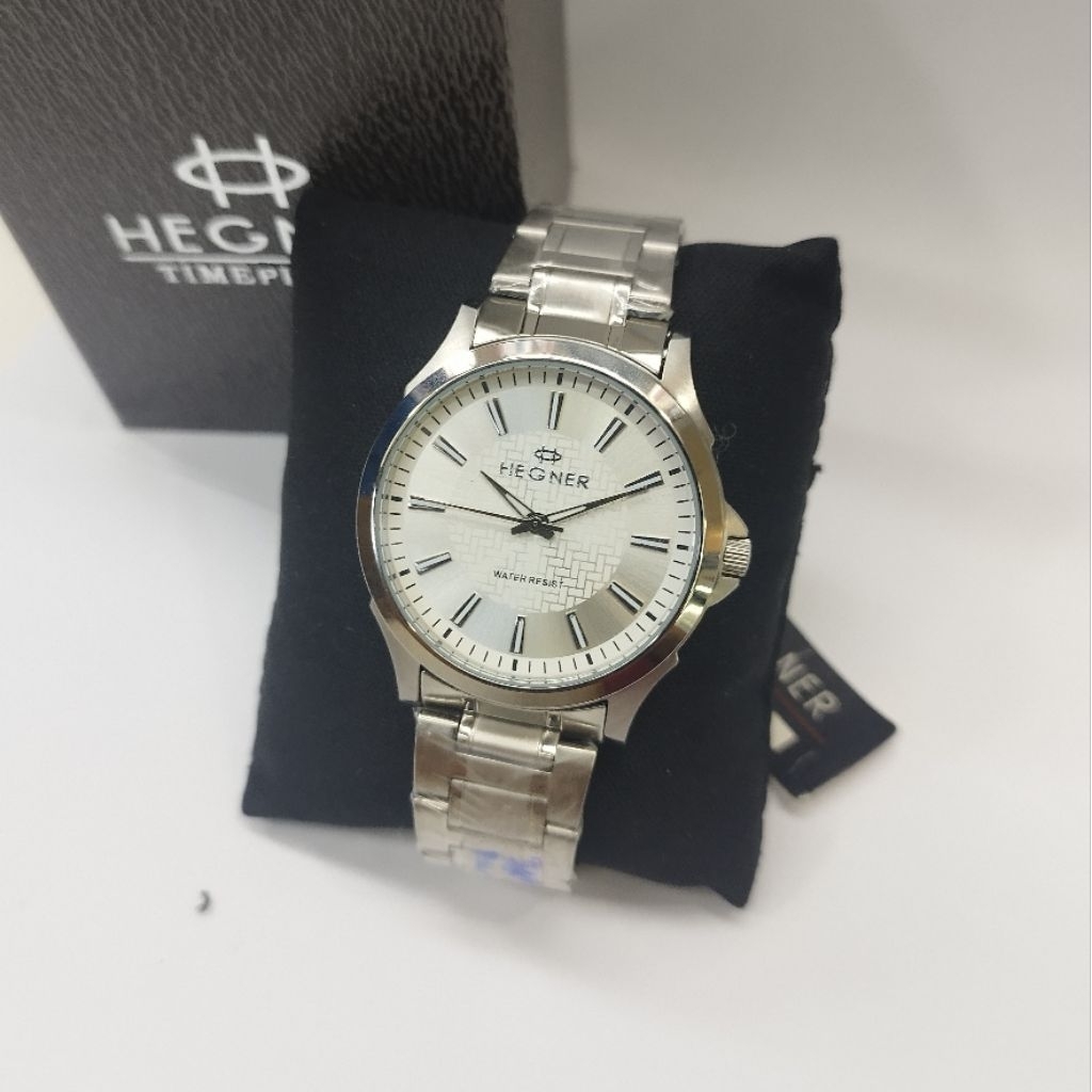 Jual Hegner 3901 jam tangan pria casual formal elegant water resistant ...